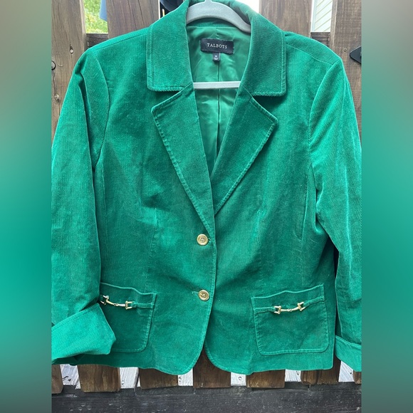 Talbots | Jackets & Coats | Vintage Talbots Green Corduroy Jacket ...
